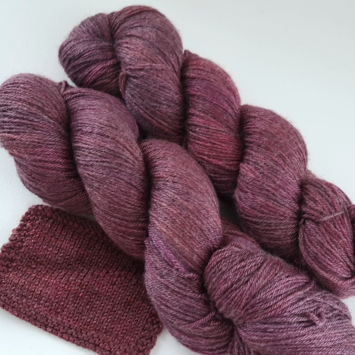 Merino/Bamboo/Silk 4 ply -Boysenberry juice – Dyestock Yarns